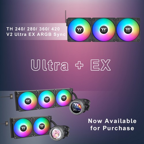 Thermaltake Unveils the TH V2 Ultra EX ARGB Sync AIOs with Advanced MagForce 2.0 Design